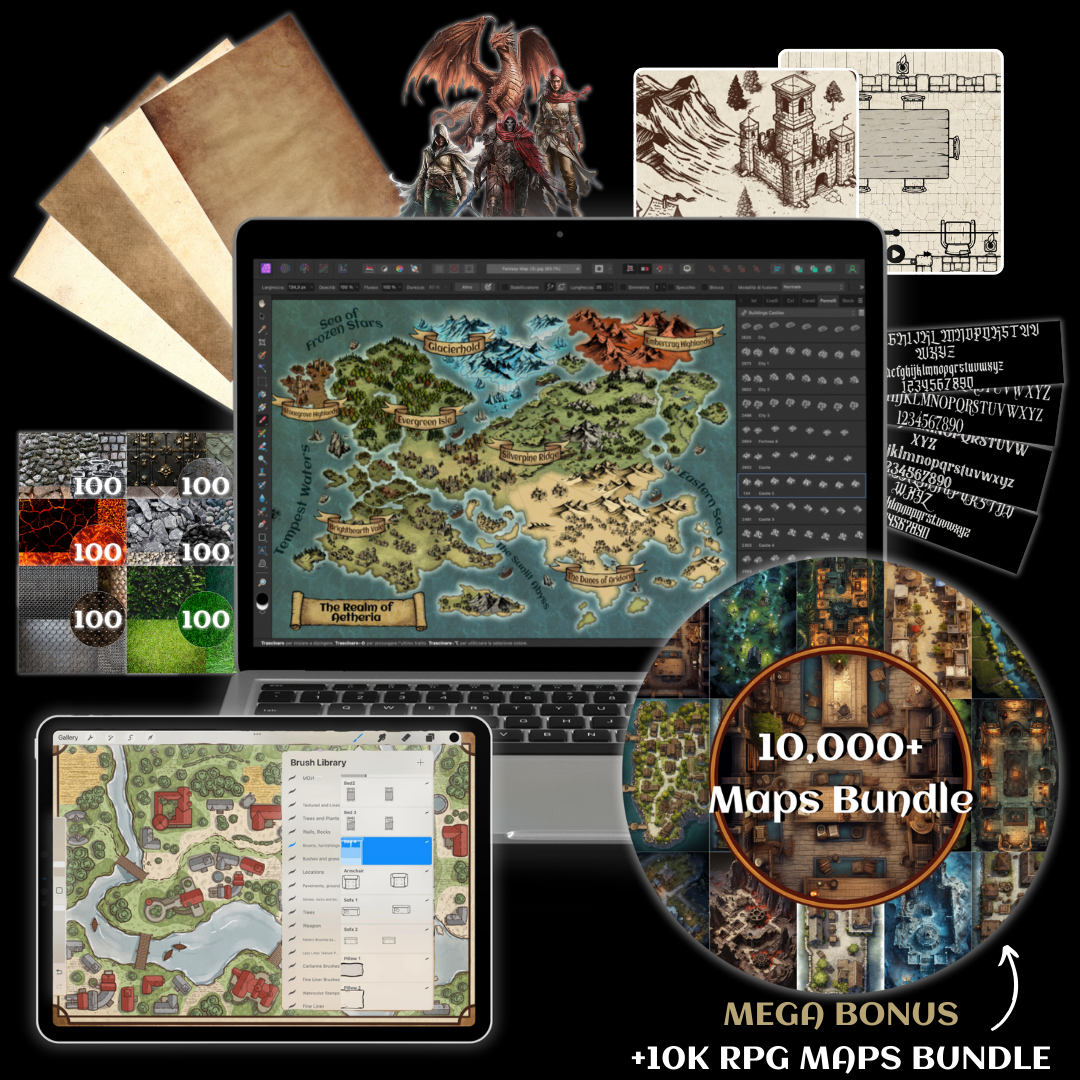 The Complete Rpg Map Making Bundle And 10k Rpg Maps Rpg Maps Forge 3865