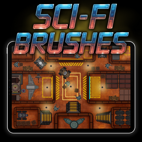 200+ Sci-Fi Brushes – RPG Maps Forge