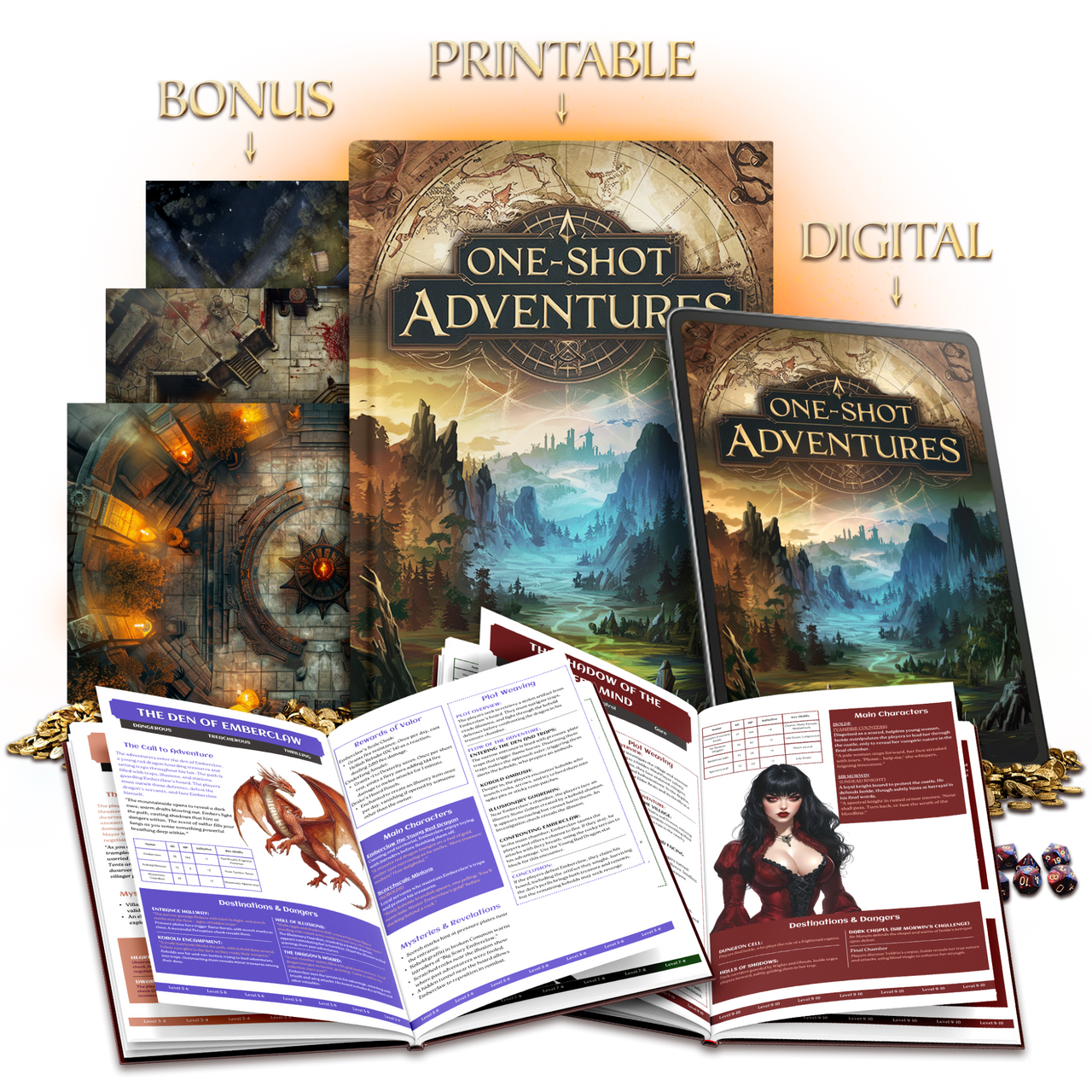 One-Shot Adventures Bundle – RPG Maps Forge