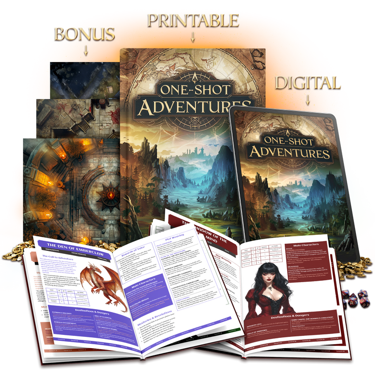 One-Shot Adventures Bundle – RPG Maps Forge