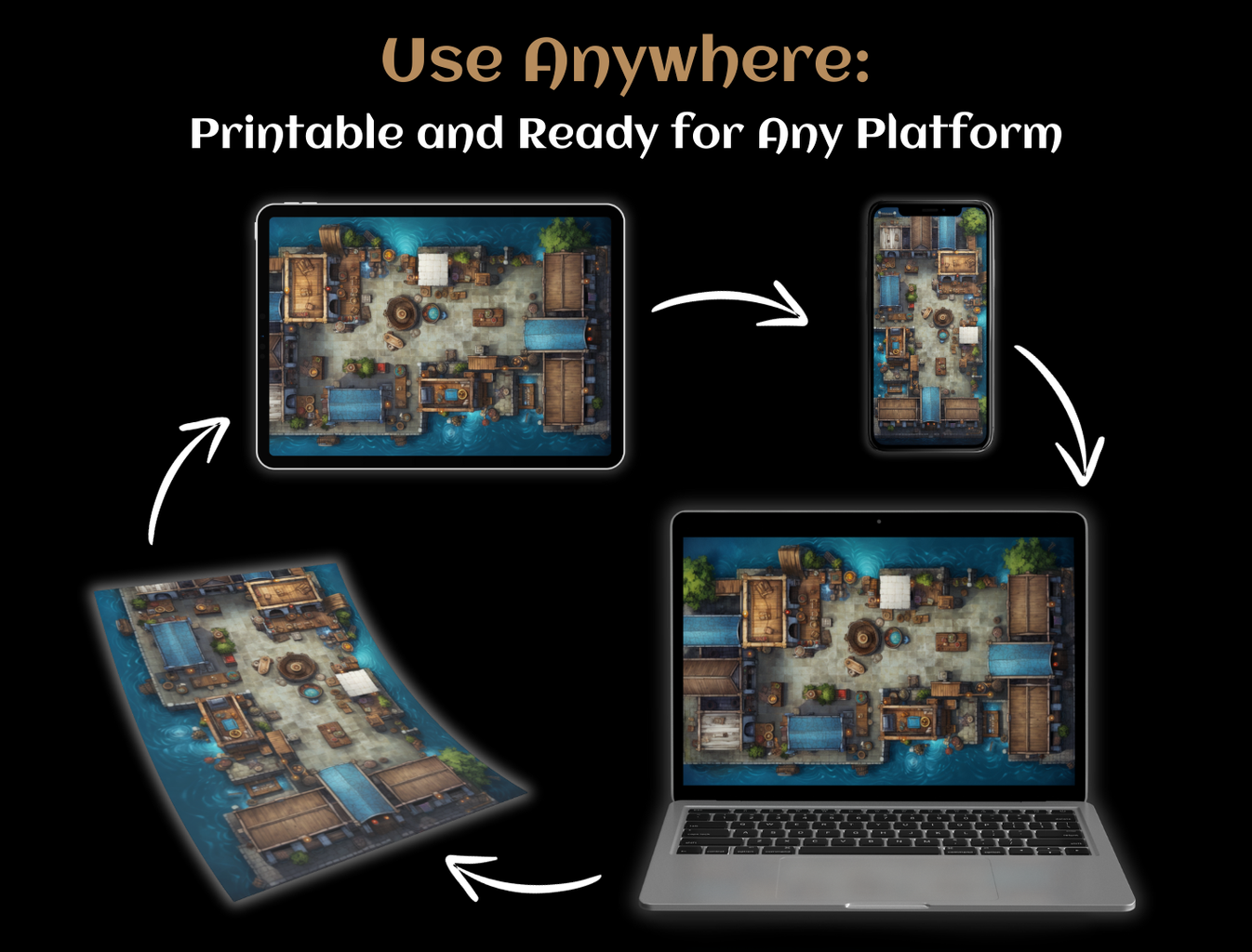 500+ Maps ready to use – RPG Maps Forge
